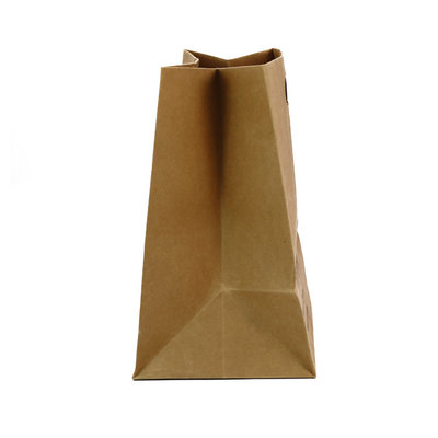 Low cost die cut single black color printing custom paper bag with logo and handle plant supplier