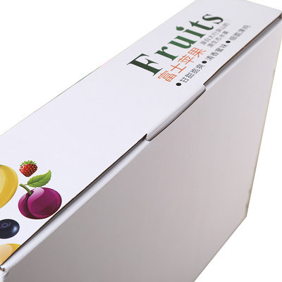 Corrugated color printing fruit packing paper box with divider supplier