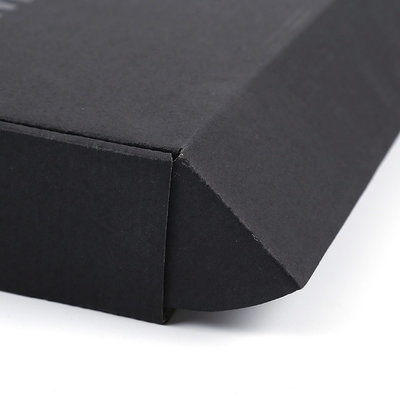Men shirt clothes black shipping box personal logo printed packaging box supplier