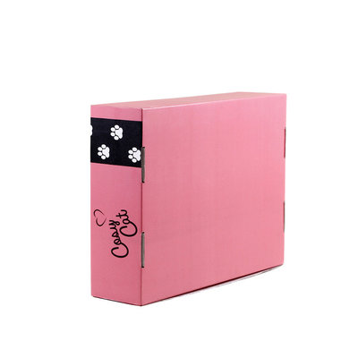 Pink color corrugated shipping box for ladies shirts clothes supplier