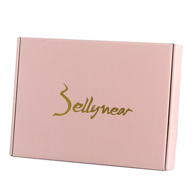 Twin sides printing clothes packaging shipping box with hot stamping supplier