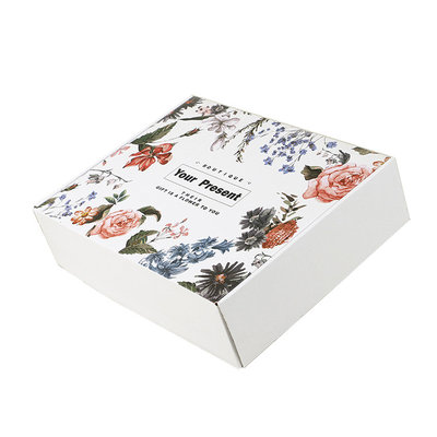 Present packaging paper box color printing flower packing boxes supplier
