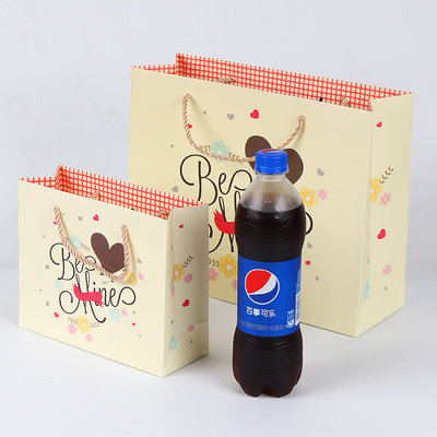 China Supplier Custom Logo Color Print With Rope Handle Custom Logo Paper Bag supplier
