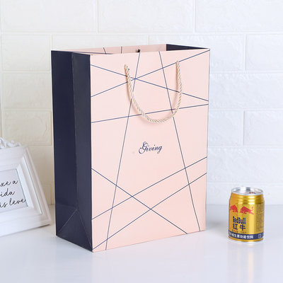 Factory directly business paper handbag custom your own logo printed supplier
