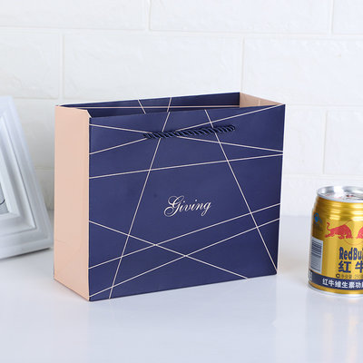 Factory directly business paper handbag custom your own logo printed supplier