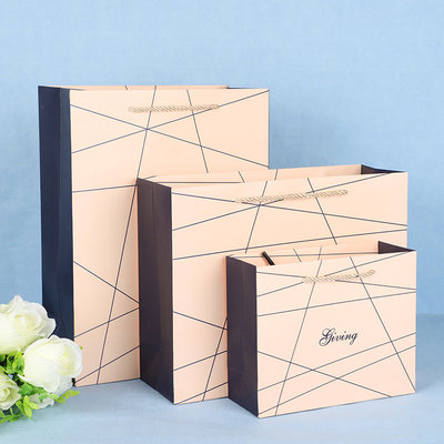 Factory directly business paper handbag custom your own logo printed supplier