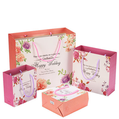 Cheap cosmetic perfume shopping paper bag custom logo printing supplier