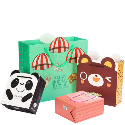 Pet design kids toy packaging paper custom bag your own logo printed supplier