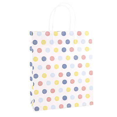 Fashion jewelry packaging paper bag own logo printing twist rope handle supplier