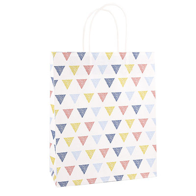 Fashion jewelry packaging paper bag own logo printing twist rope handle supplier