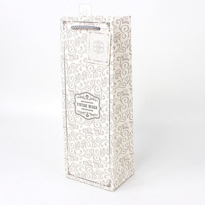 Vintage design jewelry packaging paper bag own logo printing rope handle supplier