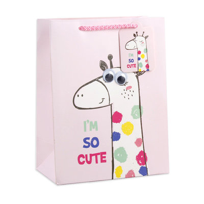 Creative cute design animal handmade kids toy packaging paper bag wholesale supplier
