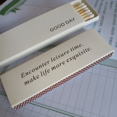 100mm Length White Head Cigar Matches Customized Logo Printing Box Matches supplier