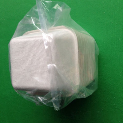biodegradable eco-friendly dinnerware sugarcane square shaped food tray supplier