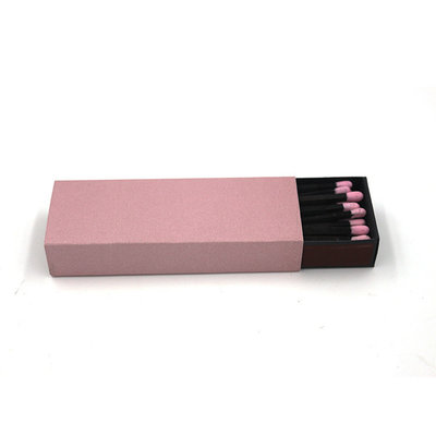 75mm Black Stick Pink Tip Matches Customized Logo Printing Candle Safety Matches supplier