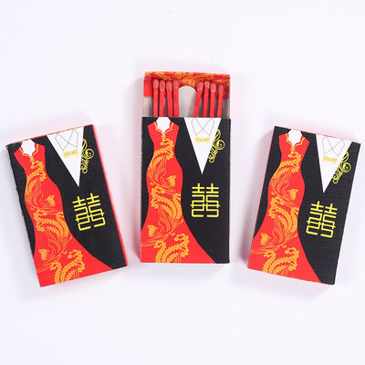 Custom Name Printing Red Head Matches Safety Wedding Matches Red Stick Tip Wholesale supplier