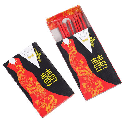 Custom Name Printing Red Head Matches Safety Wedding Matches Red Stick Tip Wholesale supplier