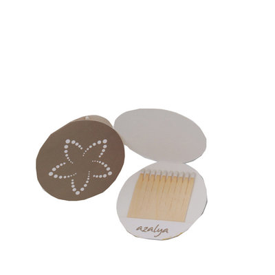 Custom Name Logo Printing Creative Cosmetic Shaped Wooden White Tip Matches Sticks supplier