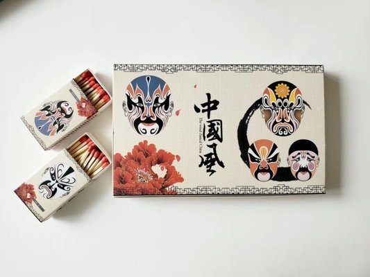 48mm matches Custom Name Logo PrintingBox Matches Wooden White Black Orange Tip Matches Sticks supplier