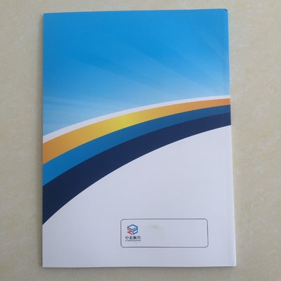 China blue cover book printing, thick book cover printing, color printing menu book, OEM book printing supplier