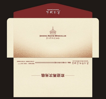 colorful custom logo printed paper receipt envelope, High quality custom DL envelope printing supplier