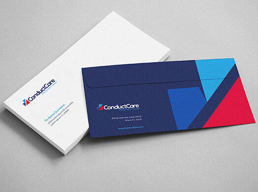 Big Folder Printing, Mailer Customized Printing, craft paper envelope printing with PVC window supplier