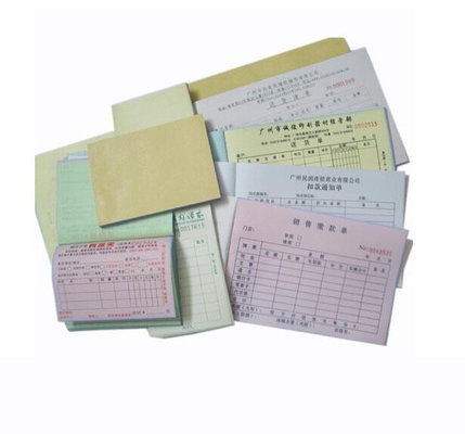 invoice copying book, 2 ply continuous carbonless printing, carbonless duplicate paper printing supplier