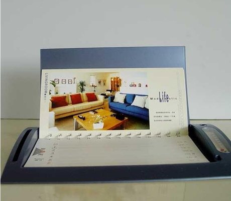 Art card material calendar, cardboard A5 calendar printing, big size wall calendar printing OEM supplier