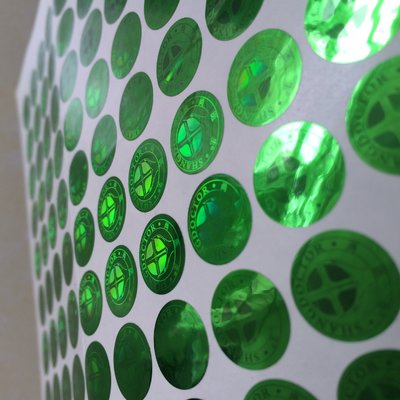 hologram label OEM printing, made to order anti fake label printing, 3D label printing service supplier