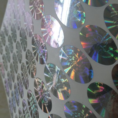 CMYK printing color hologram label, silver laser label, 3D label, cheap label printing, china printing company supplier