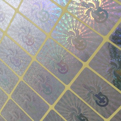 CMYK printing color hologram label, silver laser label, 3D label, cheap label printing, china printing company supplier