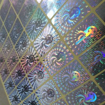 Warranty Custom Made Tamper Proof Hologram Sticker, hot stamping foil counterfeit security holographic 3d laser stickers supplier