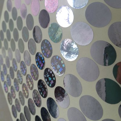 3D Custom Reflective Sticker Label Hologram Sticker, silver color laser anti fake label stickers supplier