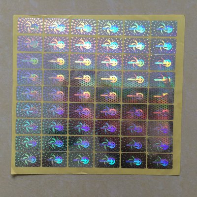 3D Custom Reflective Sticker Label Hologram Sticker, silver color laser anti fake label stickers supplier