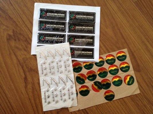 White PVC sturdy label printing, PVC label printing, Big size label printing service, vinyl sticker label printing supplier