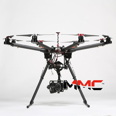 Carbon Fiber GPS Unmanned Aerial Vehicles UAV Government / Military Surveillance Drones