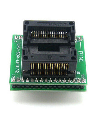 China programmer adapter 14.12mm SOP32 to DIP32 32 pin ic socket SOIC32 ic adapter supplier