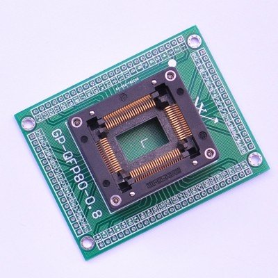 China programmer adapter QFP80 PQFP80 QFP80 IC socket 0.8mm QFP80 programming adapter supplier