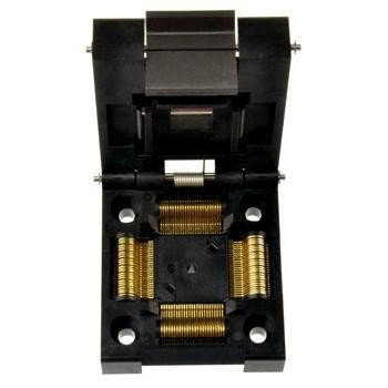 China programmer adapter TQFP100 QFP100 LQFP100 programming adapter 0.5mm 0.65mm QFP100 socket supplier