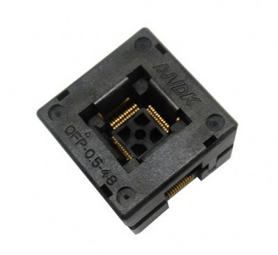 China programmer adapter QFP48 48 pin programming adapter 0.5mm pitch QFP48 48pin socket supplier