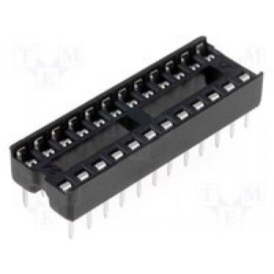 China programmer adapter Solder Type 24 Pin DIP IC Socket Narrow / Wide body supplier
