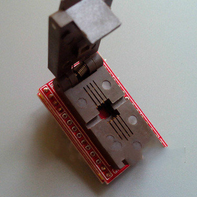 China programmer adapter WSON8 MLF8 DFN8 to DIP8 Test Socket 0.5mm 0.65mm 1.27mm pitch supplier