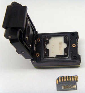 China programmer adapter Big / Small SD Card gold point to DIP48 Test SD Memory Card Test Socket supplier