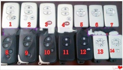 China garage door remote control OEM Smart key case shell for Toyota Smart key replacement supplier