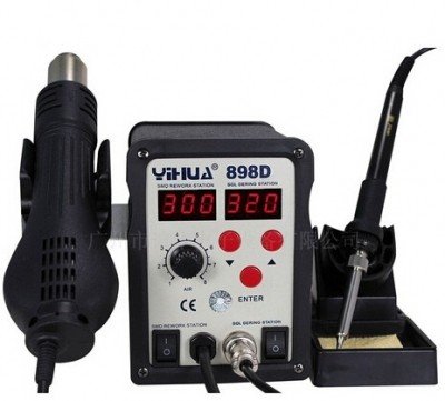 China Brand new YH898D 2 in 1 soldering station and desoldering SMD Rework Station supplier