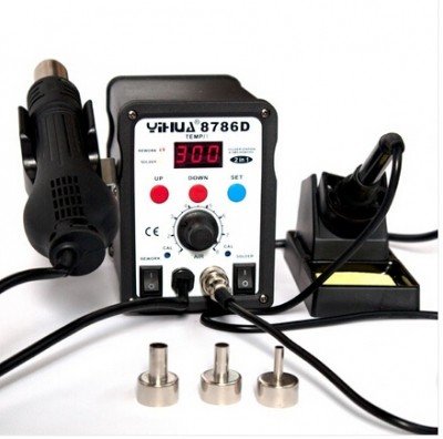 China Brand new 110V YH-8786D 2 In 1 Hot Air Gun Rework Station Soldering station supplier