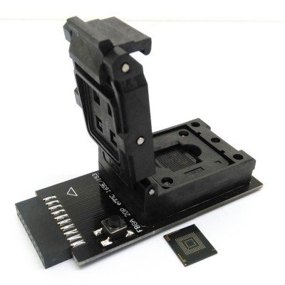 China Test socket eMMC169 eMMC153 to 20pin test socket phone data recovery socket supplier