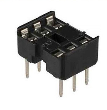China Test socket 6 pin DIP IC socket 6-Pin DIP IC Base Socket Solder Type supplier