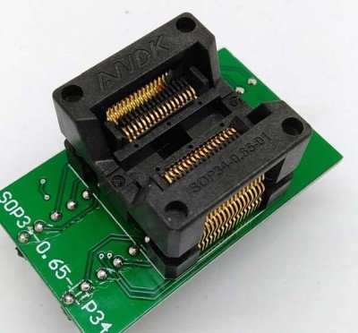 China Test socket Simple SSOP34 to DIP34 IC test socket adapter 0.65mm supplier