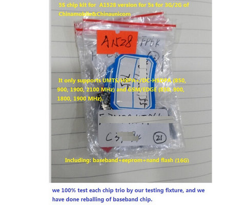 China remove icloud of iphone 5s unlocking bypass by chip kit trio of baseband+eeprom+nand f(16G) iphone5s A1528 version,5kit/ supplier